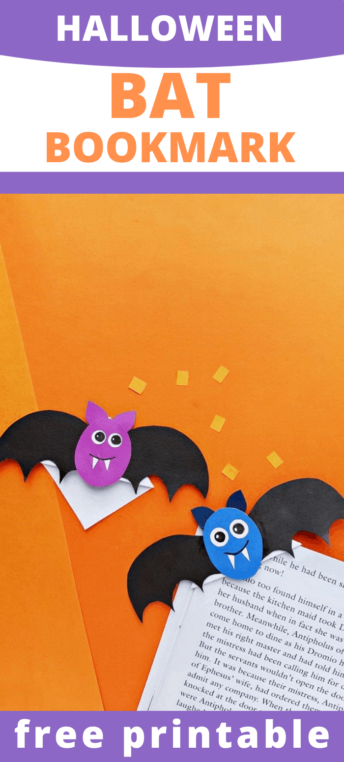 Adorable Bat Corner Bookmarks for Halloween - Big Family Blessings