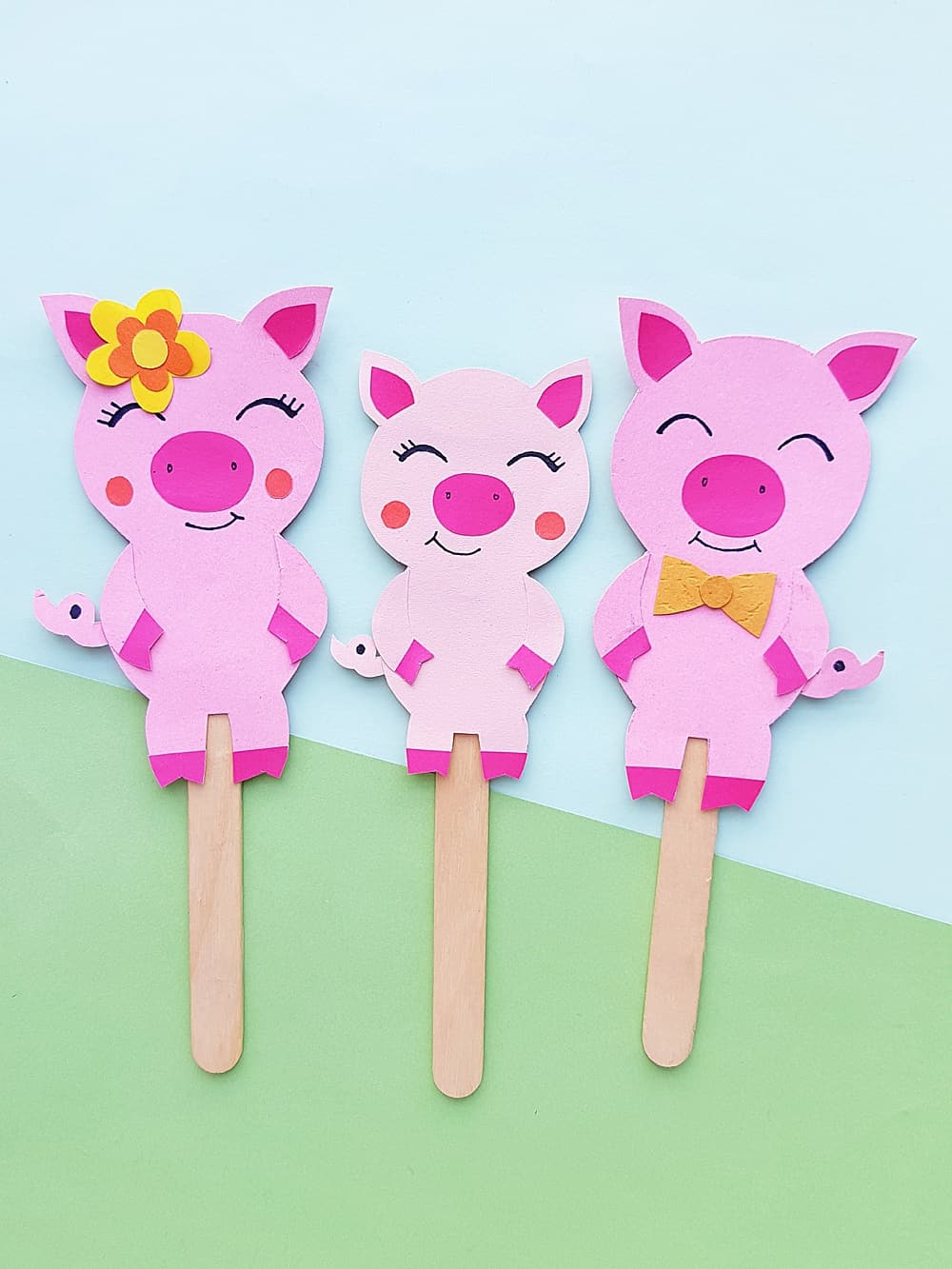 Three Little Pigs Craft - Big Family Blessings