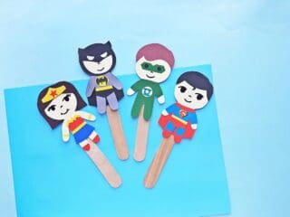 Superhero Craft - DIY Puppets - Big Family Blessings