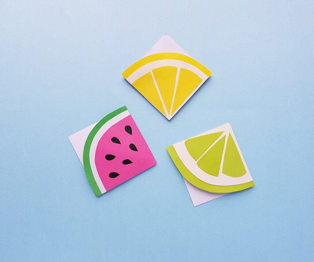 Fruit Origami Corner Bookmark Big Family Blessings