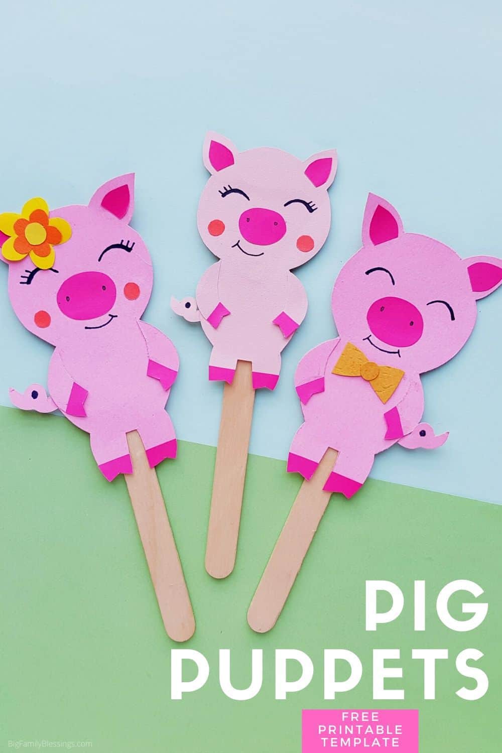 Three Little Pigs Craft - Big Family Blessings