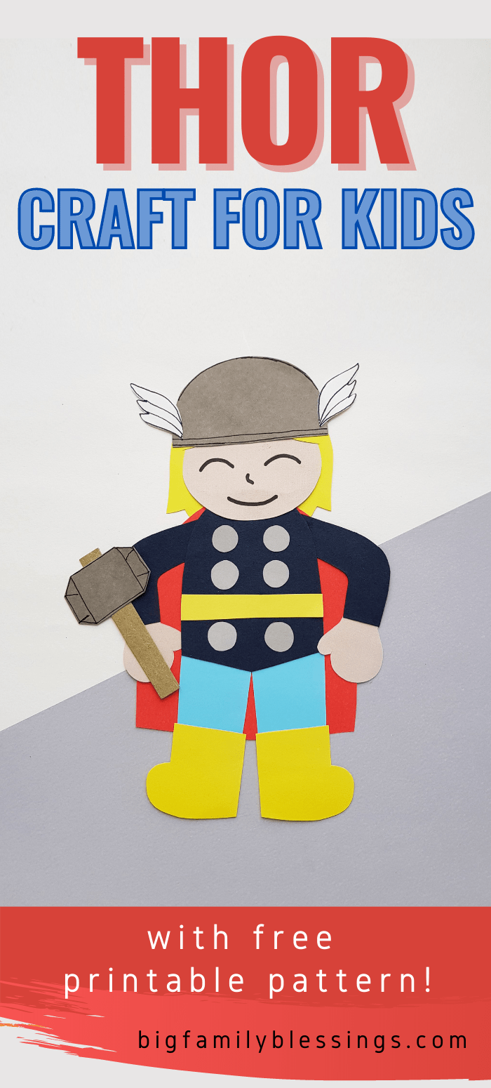 Thor Craft for Kids - Big Family Blessings
