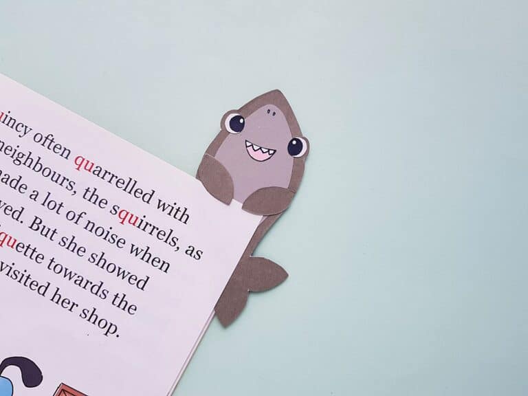 Shark Bookmark Craft - Big Family Blessings