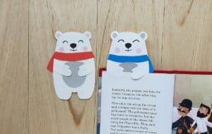 DIY Polar Bear Hug Bookmarks - Big Family Blessings