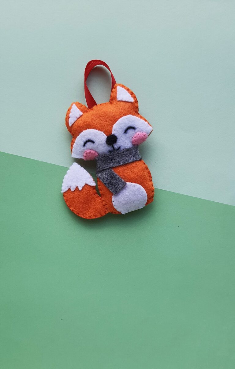 Felt Fox Christmas Ornament Craft - Big Family Blessings