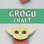 Paper Bag Puppet Grogu Craft - Big Family Blessings