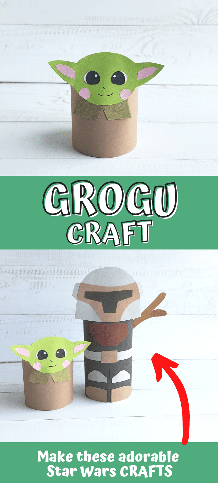 Toilet Paper Roll Grogu Craft - Big Family Blessings