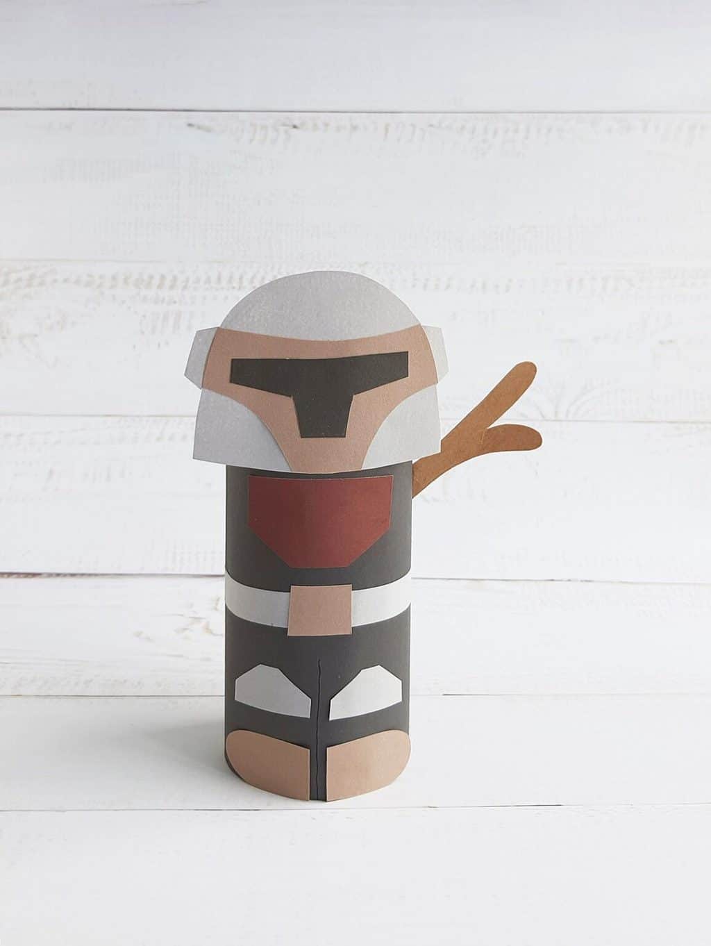 Toilet Paper Roll Mandalorian Craft - Big Family Blessings