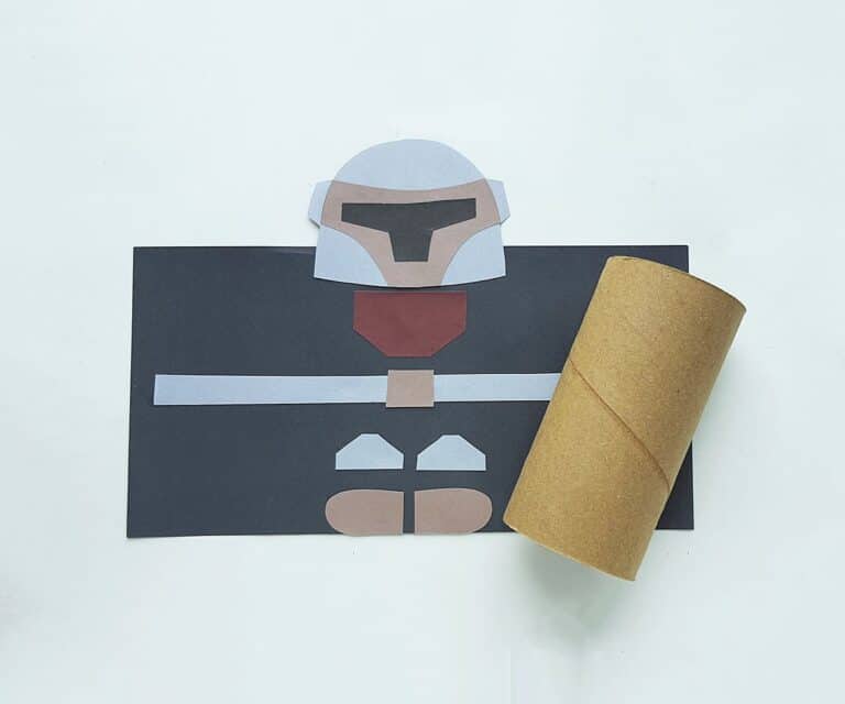 Toilet Paper Roll Mandalorian Craft - Big Family Blessings