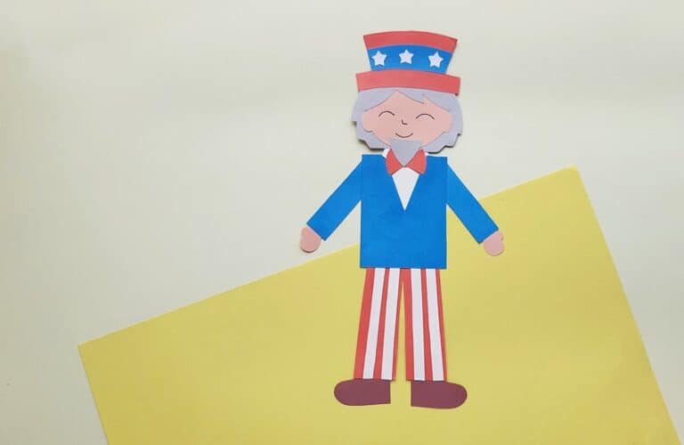 Patriotic Uncle Sam Craft - Big Family Blessings