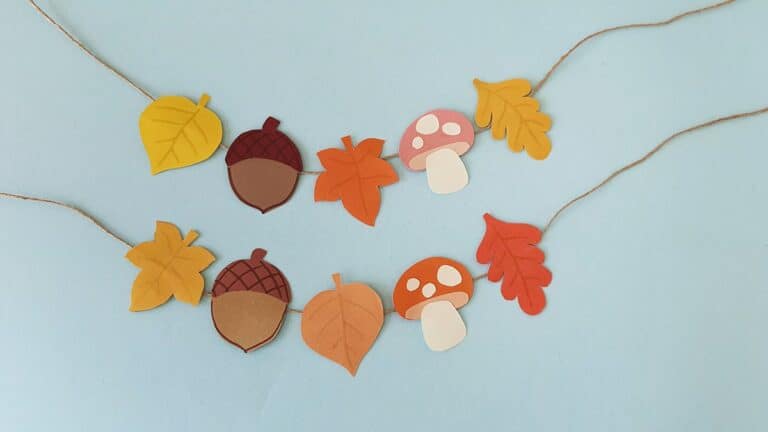 DIY Fall Paper Garland - Big Family Blessings