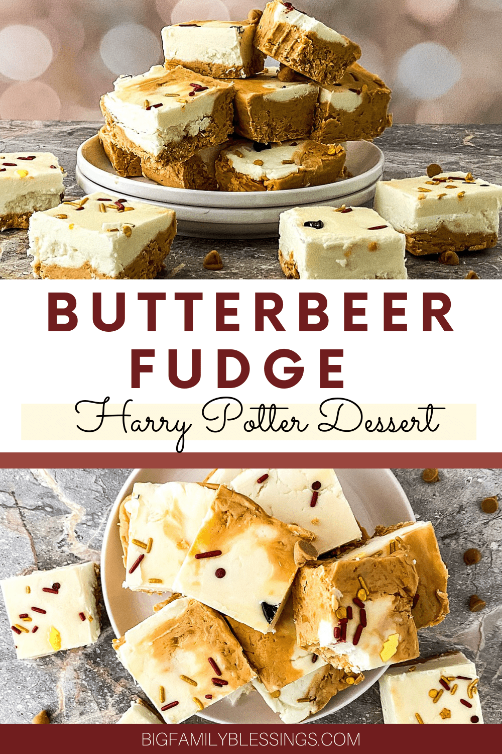 Harry Potter's Butterbeer Fudge - Big Family Blessings
