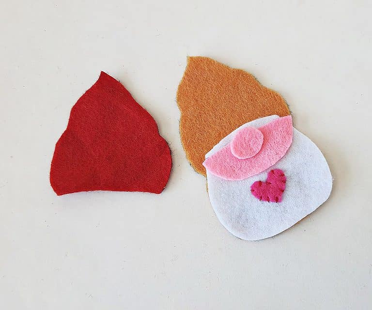 Valentine Felt Gnome Craft - Big Family Blessings