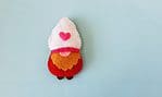 DIY Felt Valentine Gnome - Big Family Blessings