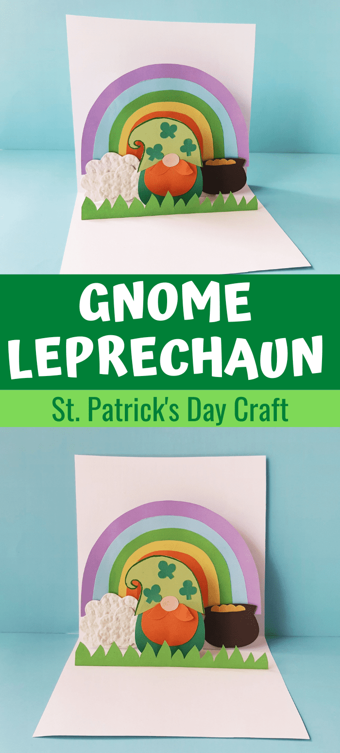 Gnome Leprechaun Pop Up Card - St. Patrick's Day Craft - Big Family ...