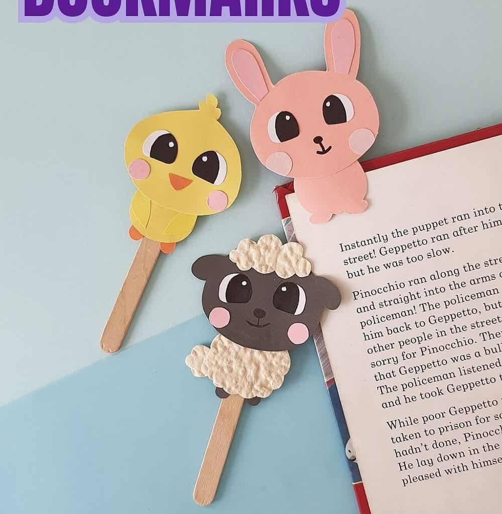 Cutest Ever Spring Animals Bookmark Craft - Big Family Blessings
