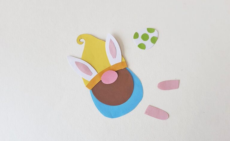 Easter Bunny Gnome Paper Craft - Big Family Blessings
