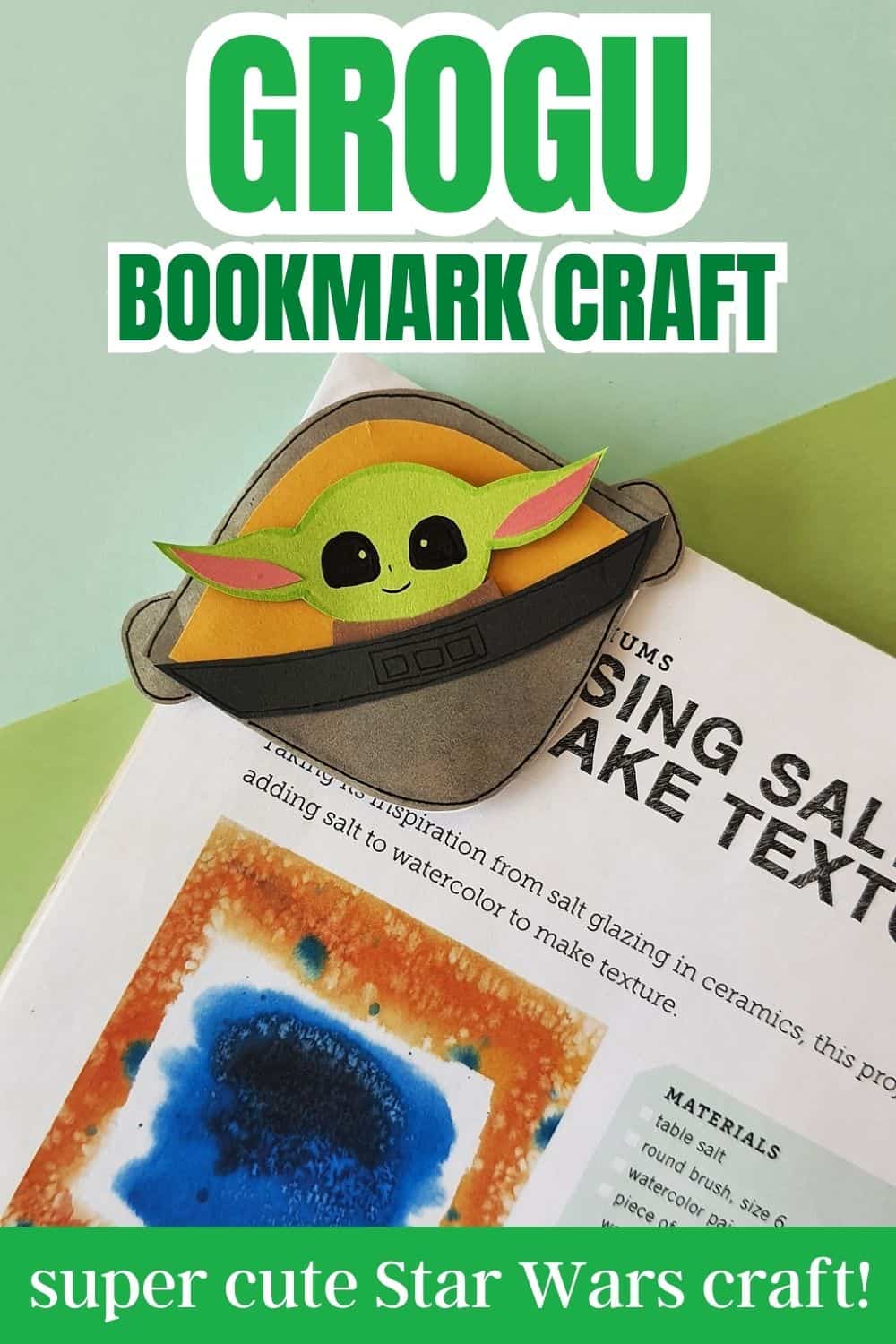 Bookmark Grogu Craft - Big Family Blessings