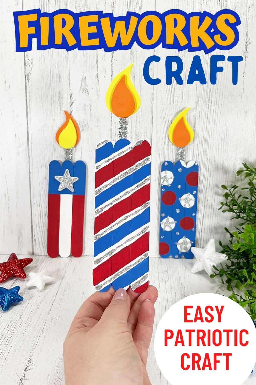 Fireworks Craft for July 4th - Big Family Blessings