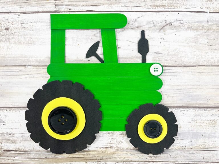 Cutest Ever Tractor Craft for Kids - Big Family Blessings