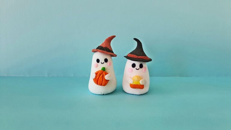 Clay Ghost Craft for Halloween - Big Family Blessings