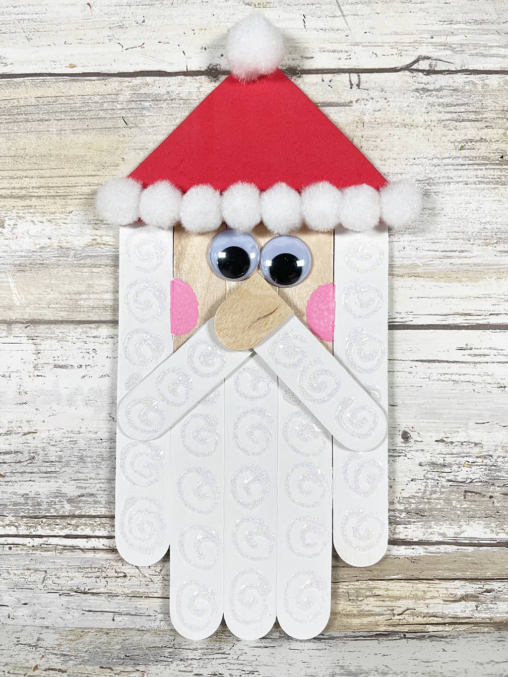 Popsicle Stick Santa Craft - Big Family Blessings