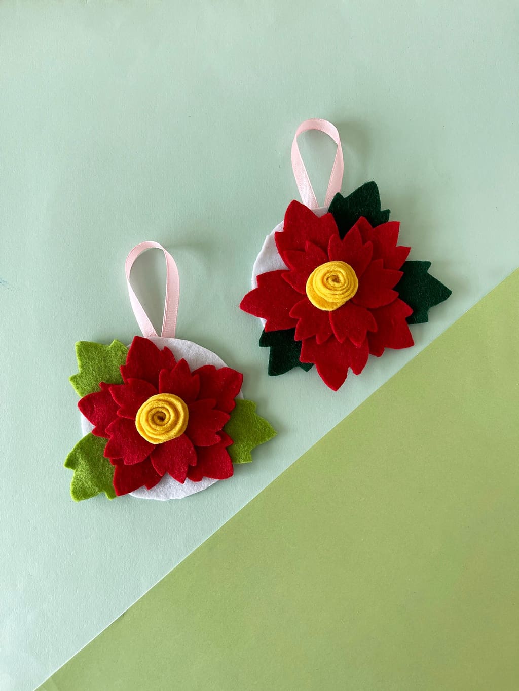 Felt Poinsettia Ornament Craft - Big Family Blessings