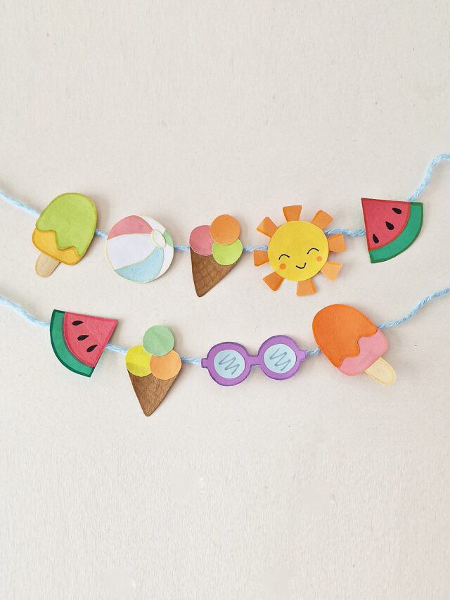 Summer Paper Garland Craft - Big Family Blessings
