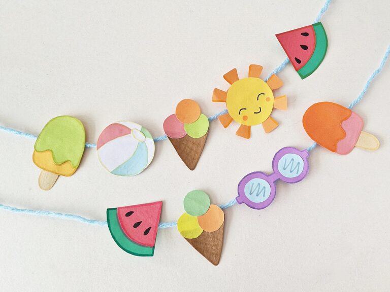 Summer Paper Garland Craft - Big Family Blessings