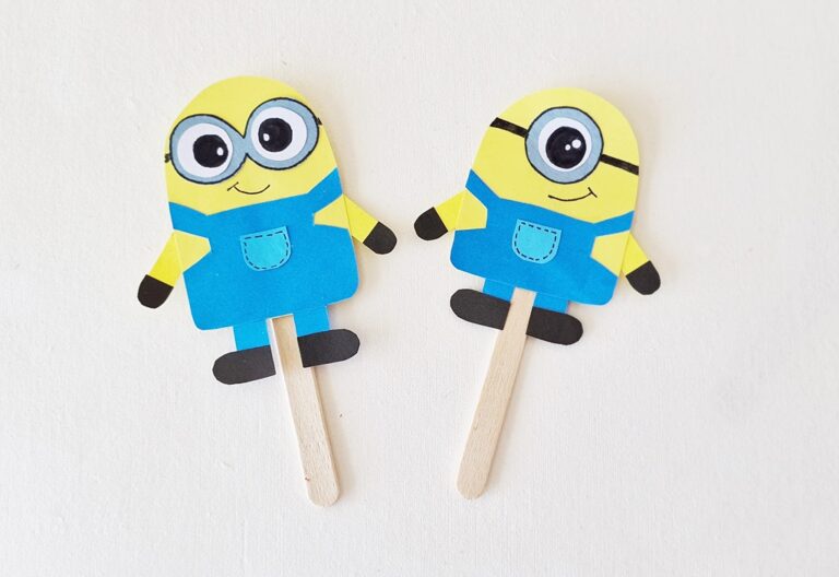 Minion Puppets - a Super Cute Minion Craft - Big Family Blessings