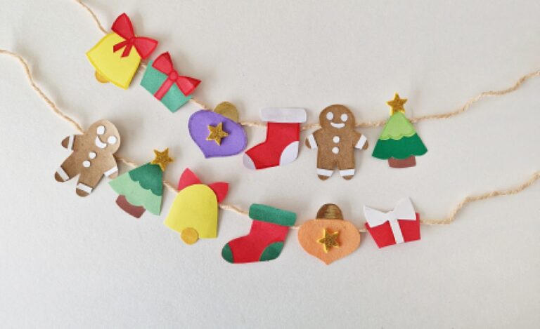 DIY Paper Christmas Garland - Big Family Blessings