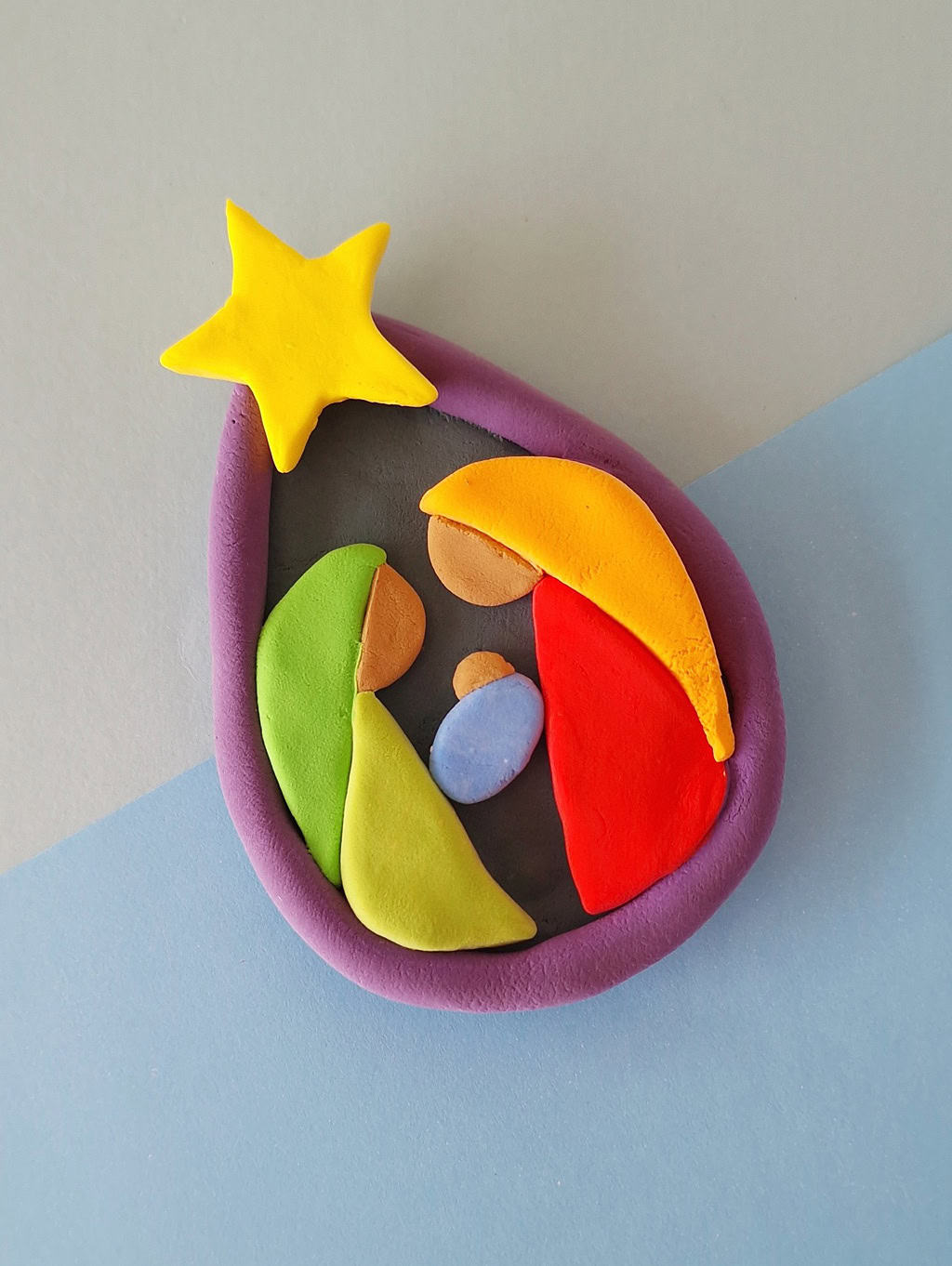 DIY Clay Nativity Scene - Big Family Blessings