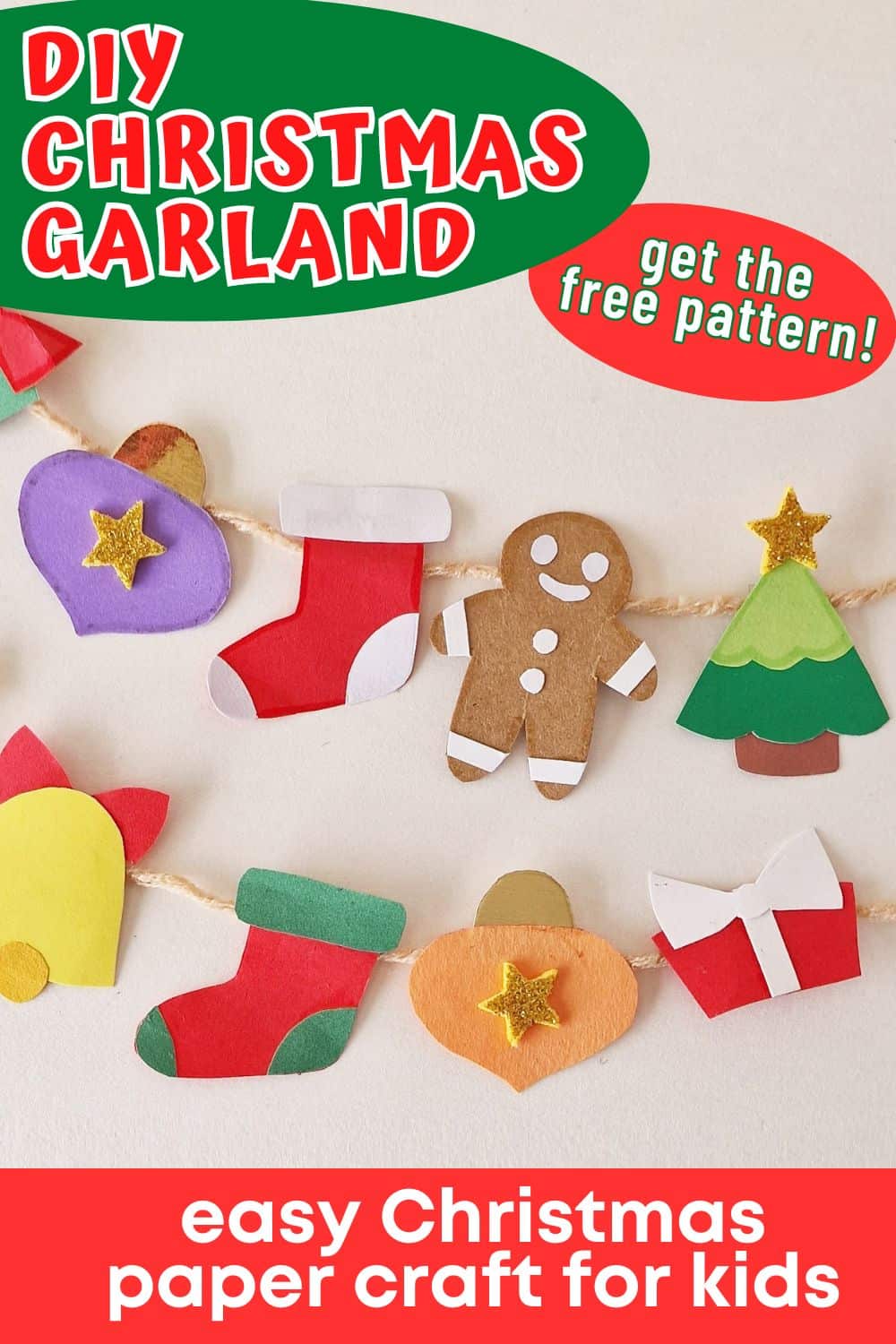 DIY Paper Christmas Garland - Big Family Blessings