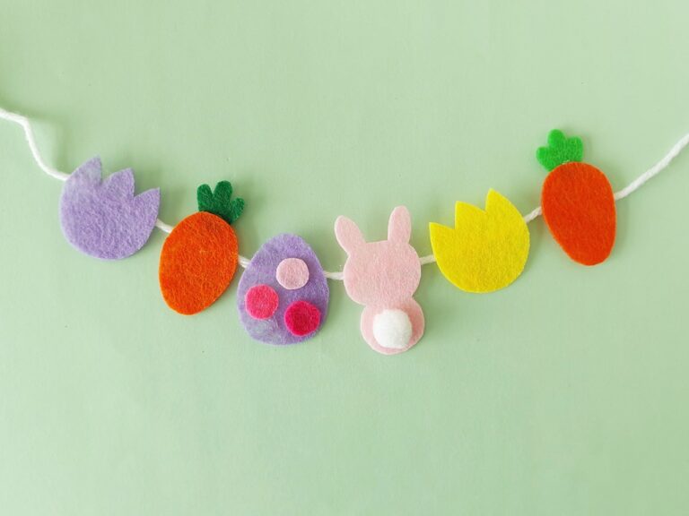 DIY Felt Easter Garland - Big Family Blessings