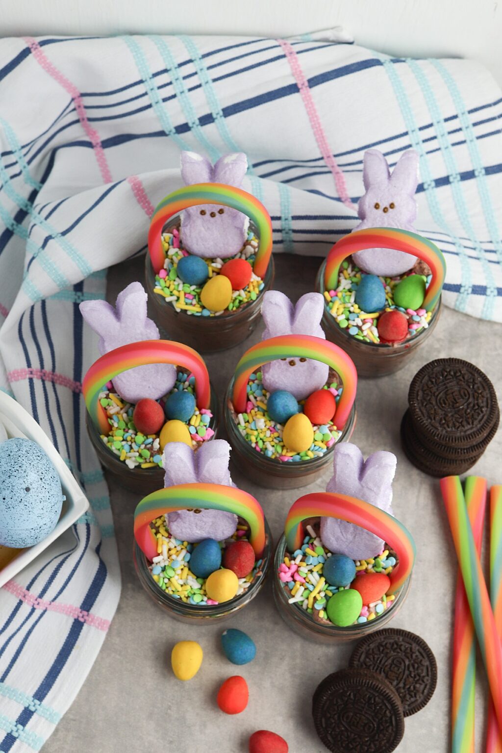Adorable Easter Basket Pudding Cups - Big Family Blessings