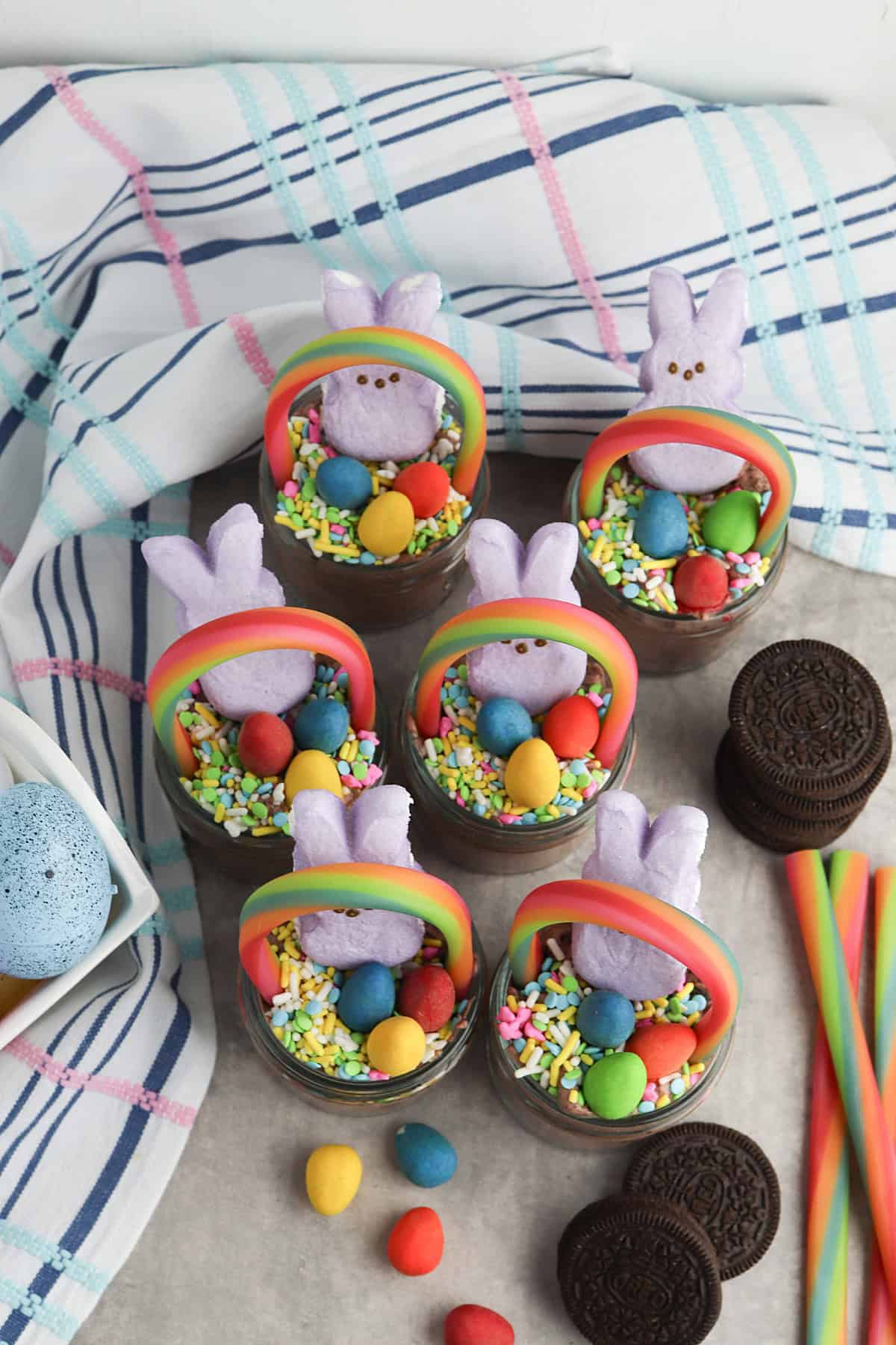 Adorable Easter Basket Pudding Cups - Big Family Blessings