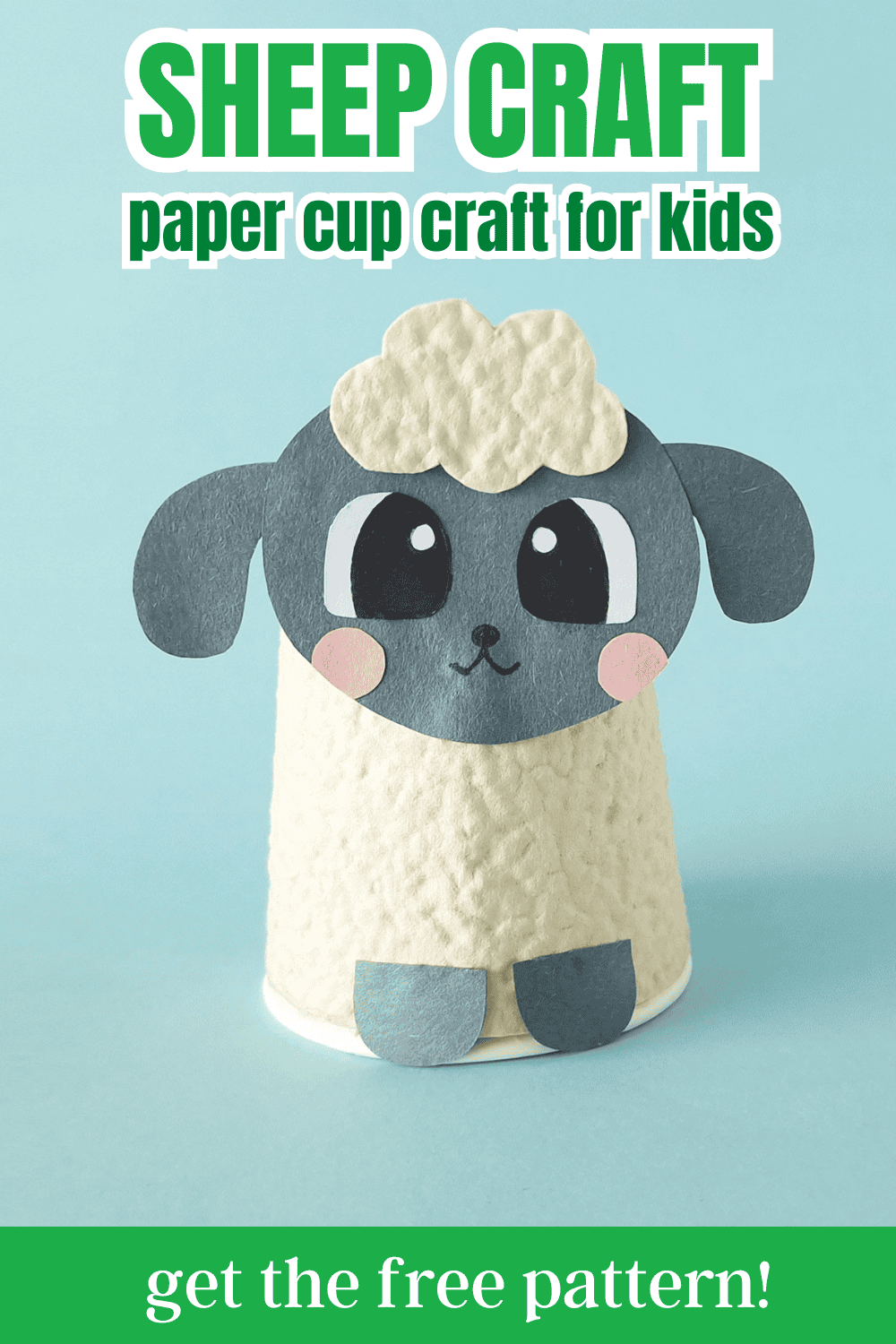 Paper Cup Sheep Craft - Big Family Blessings