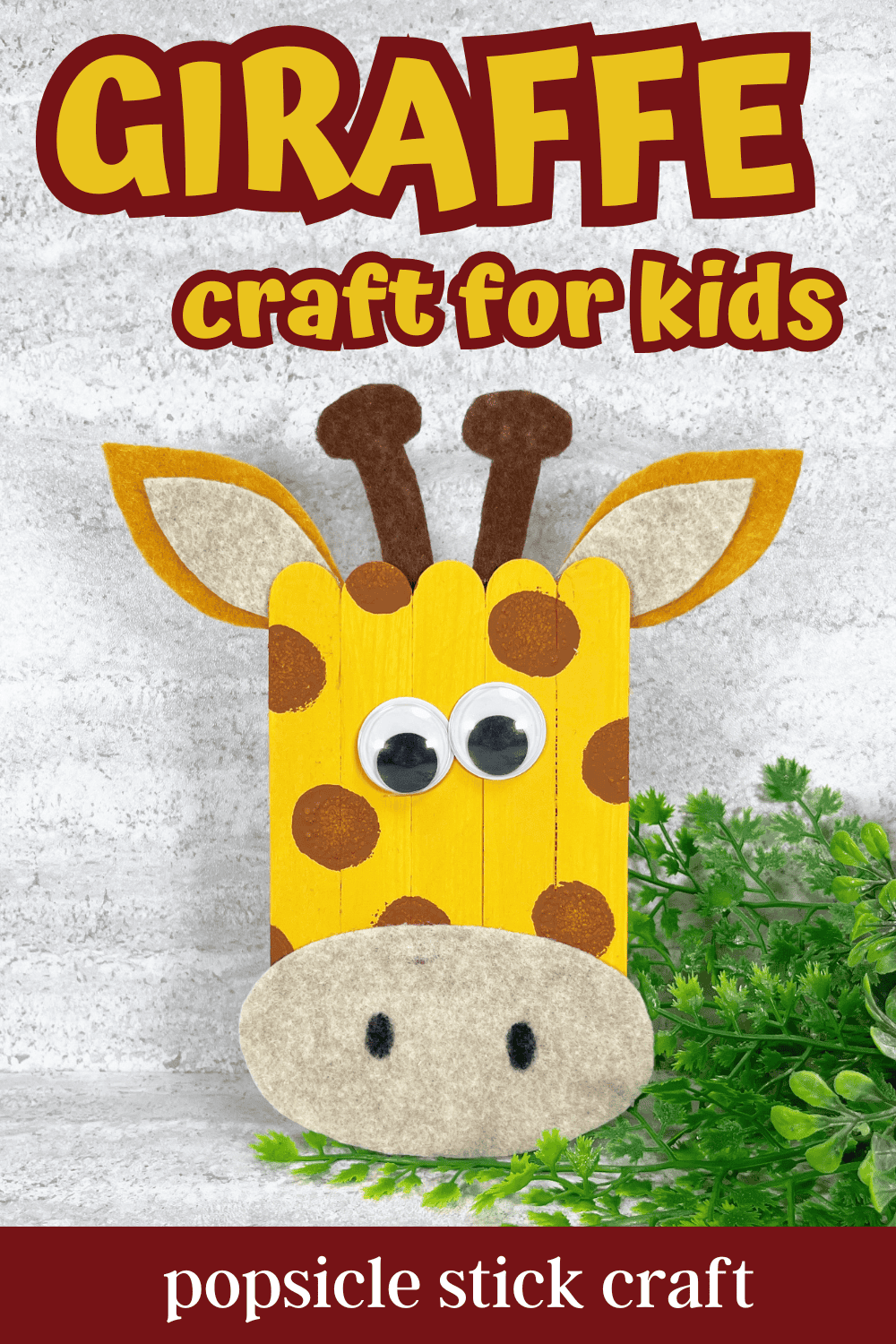 Giraffe Craft for Kids - Big Family Blessings