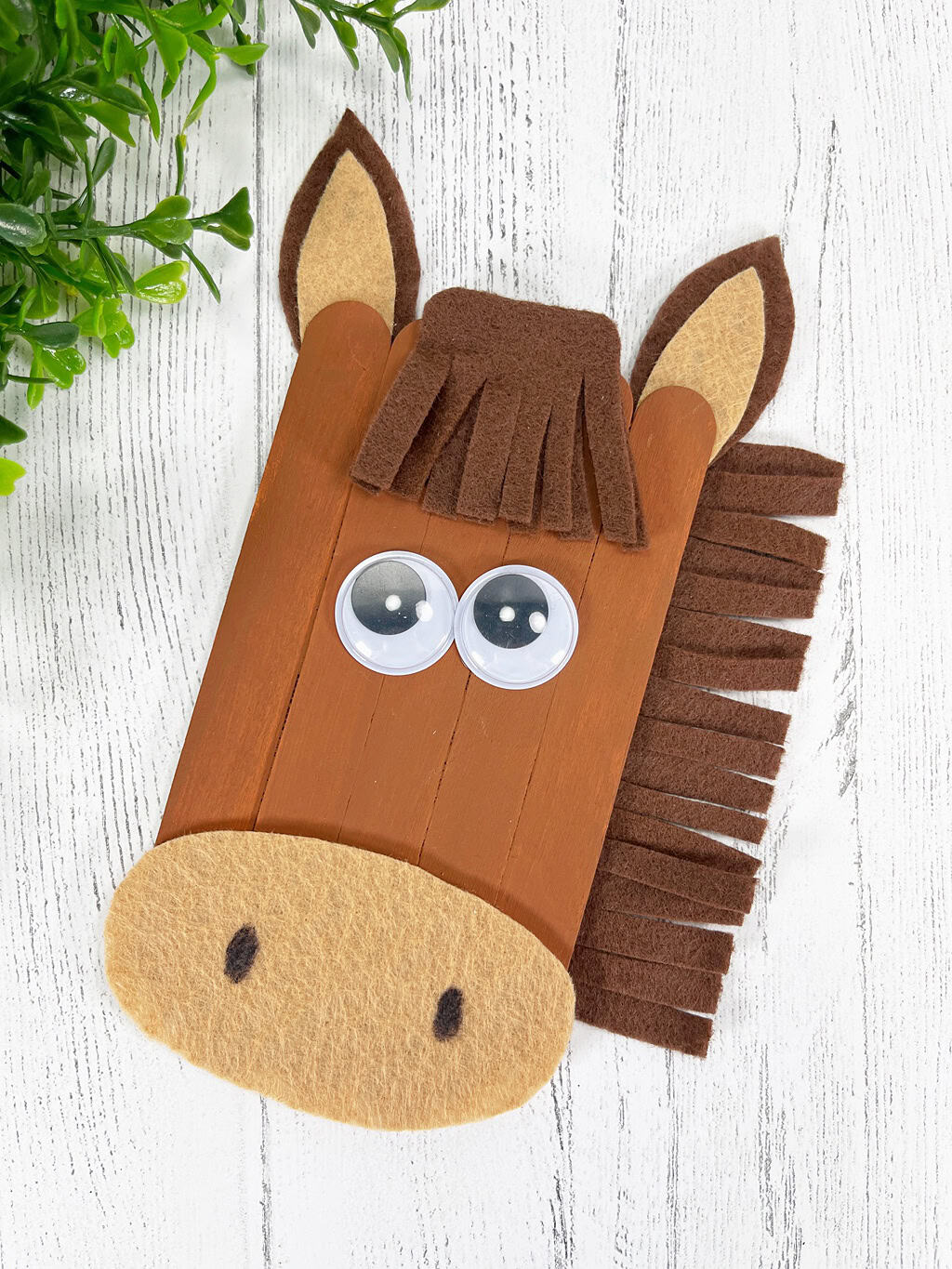 Craft Stick Horse Craft - Big Family Blessings