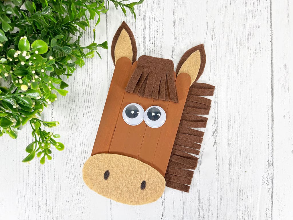 Craft Stick Horse Craft - Big Family Blessings