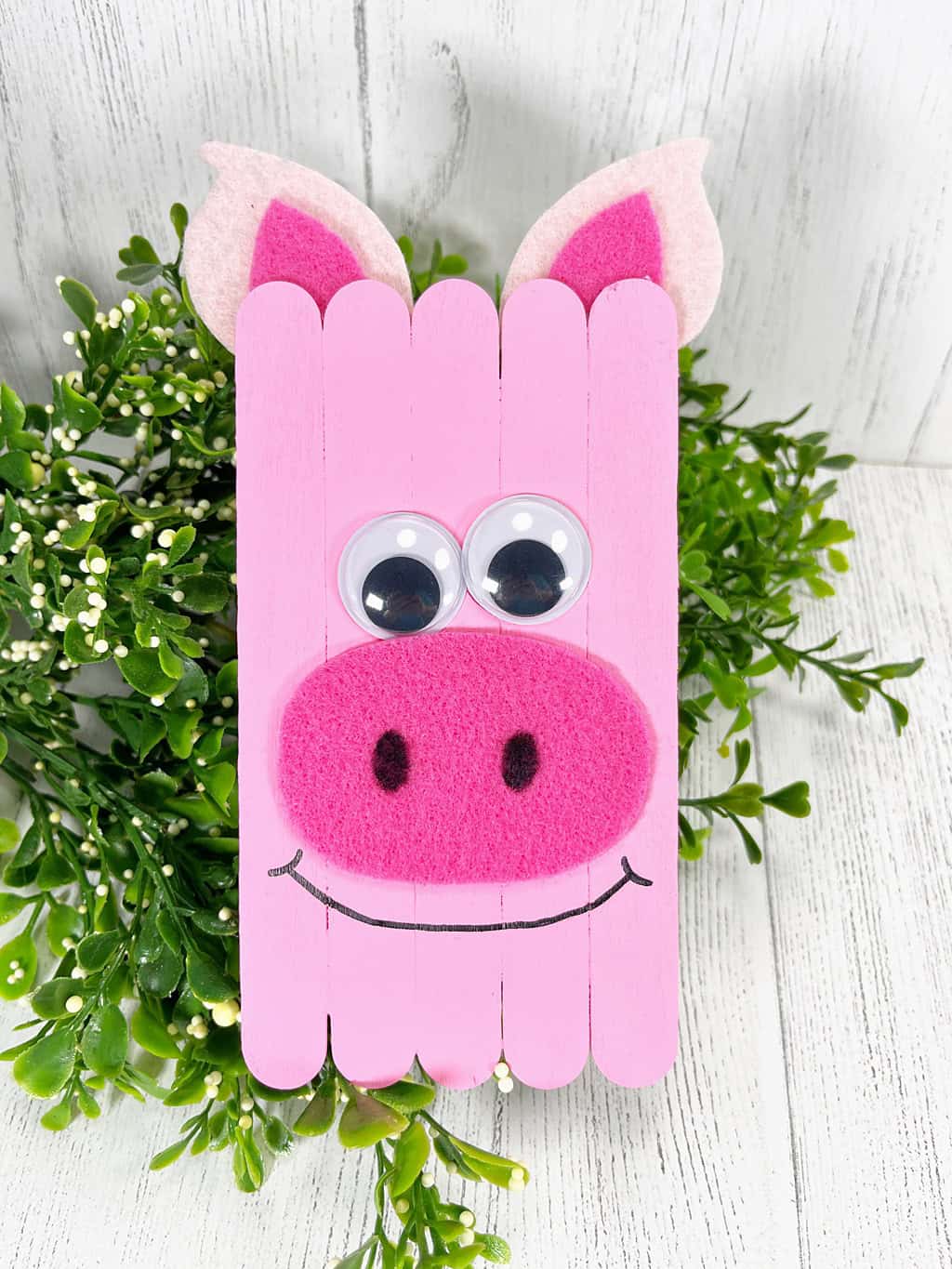 Craft Stick Pig Craft - Big Family Blessings