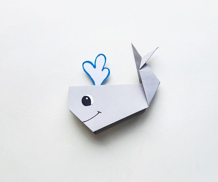 Origami Whale Craft - Big Family Blessings