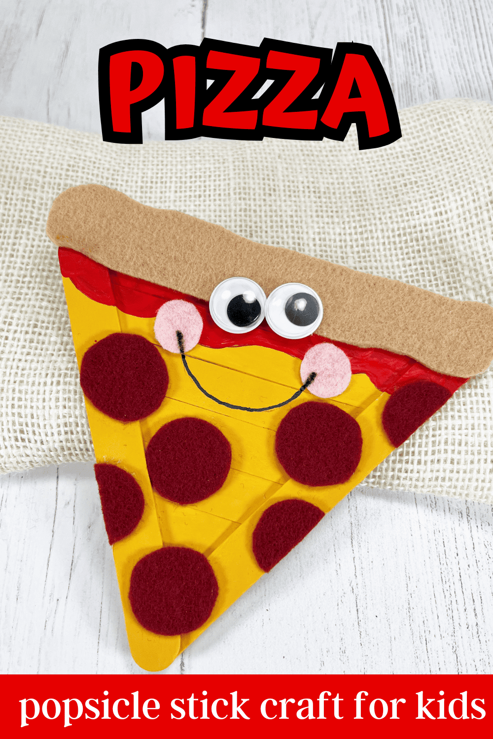 Craft Stick Pizza Craft - Big Family Blessings