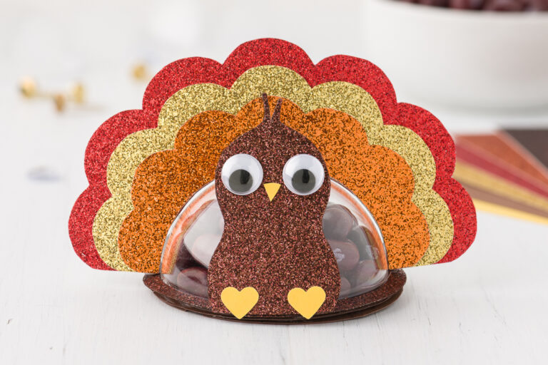 DIY Thanksgiving Party Favor - Turkey Candy Dome - Big Family Blessings