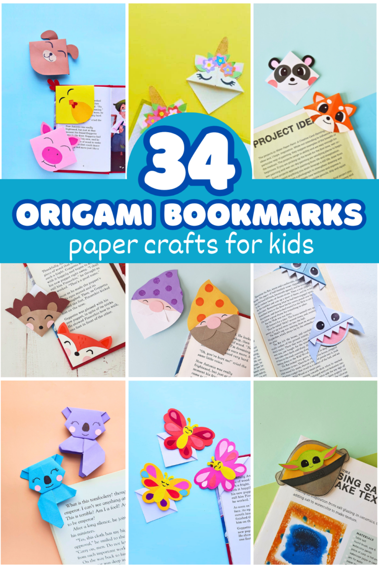 DIY Origami Corner Bookmarks - Big Family Blessings