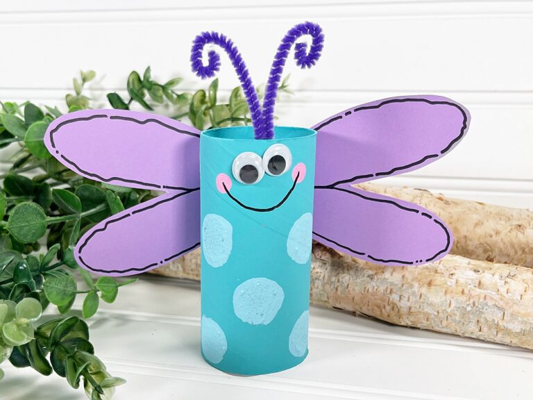 Toilet Paper Roll Dragonfly Craft - Big Family Blessings