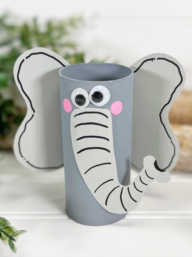 Toilet Paper Roll Elephant Craft - Big Family Blessings