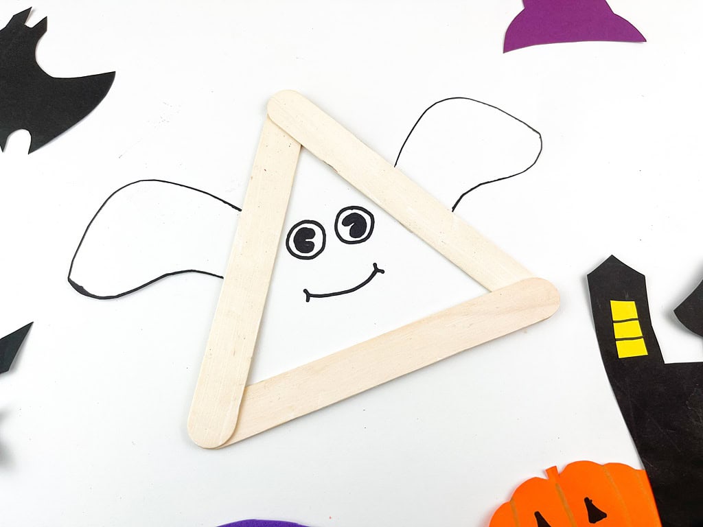 Popsicle Stick Ghost Craft for Halloween - Big Family Blessings