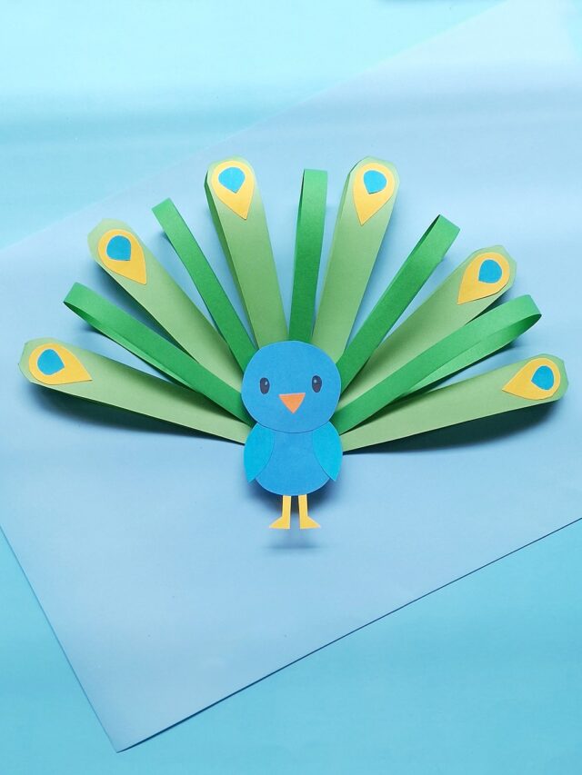 Peacock Craft for Kids - Big Family Blessings