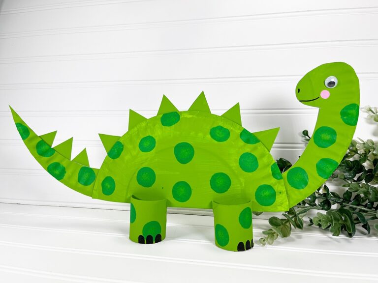 Paper Plate Dinosaur Craft - Big Family Blessings